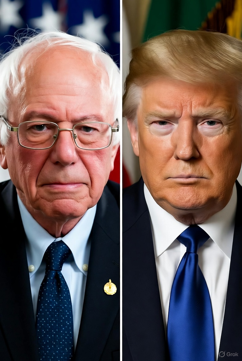 Bernie Sanders vs. MAGA Republican – brikorn.com – Website of Brian Korn